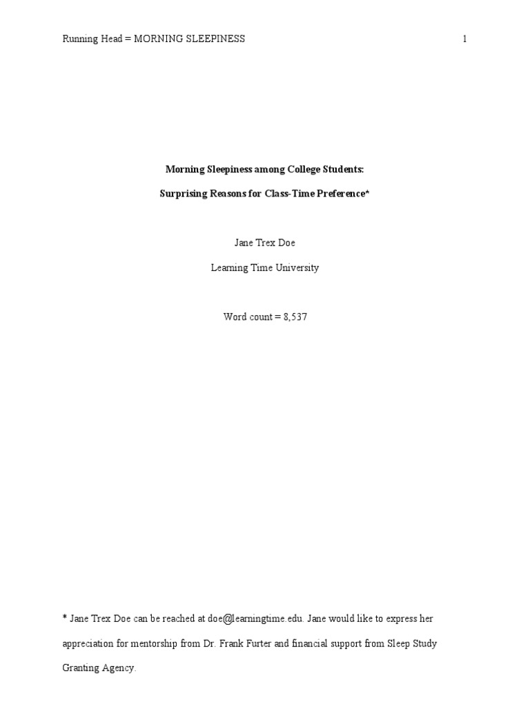 ASA Sample Paper | PDF | Focus Group | Psychological Concepts