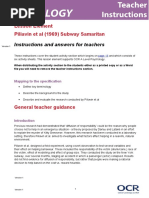 Evaluating the Pozzulo Study on Eyewitnesses | PDF | Experiment ...