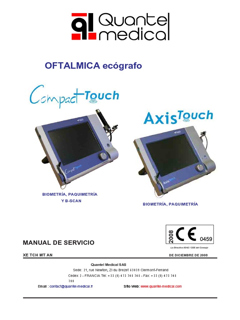 Compact Touch Manual Servicio Traduccion | PDF | USB | Calibración