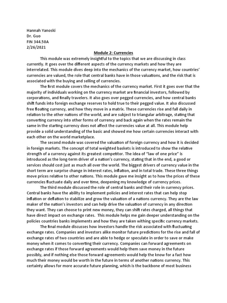 BMC Module 2 | PDF | Foreign Exchange Market | Exchange Rate