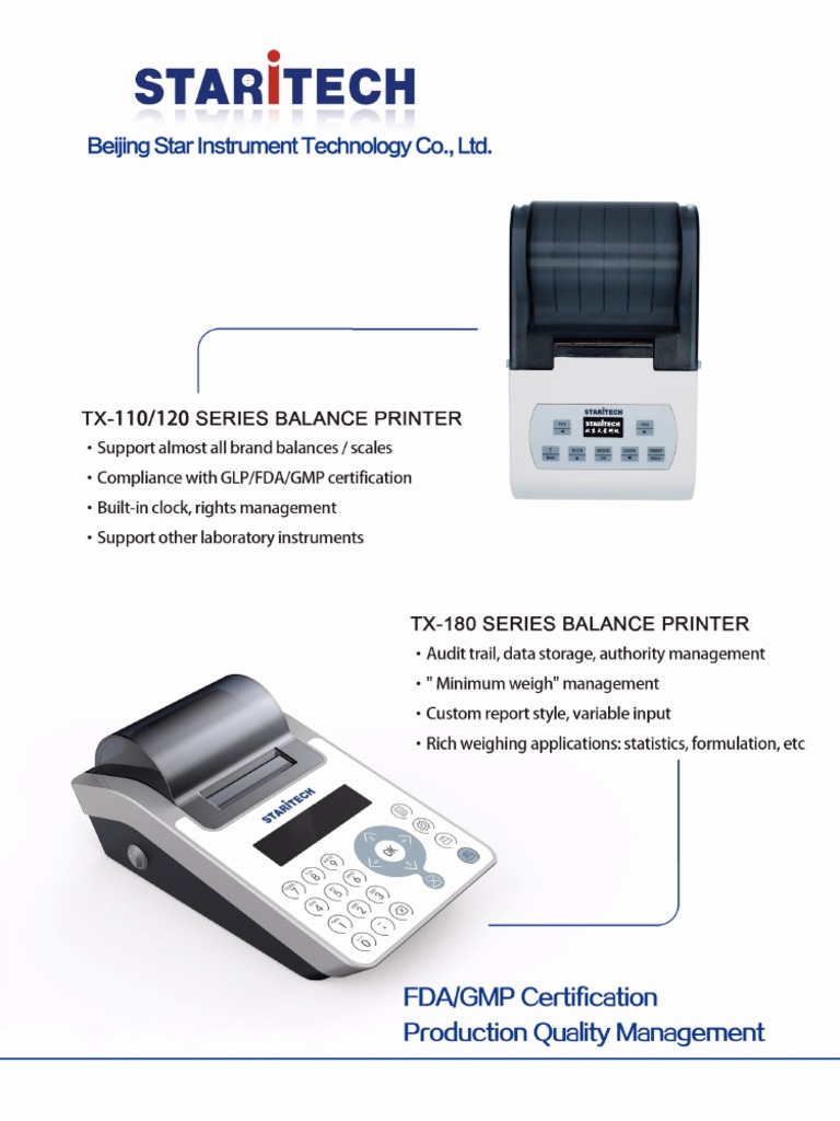 TX Series Printer Brochures - 2019 | PDF
