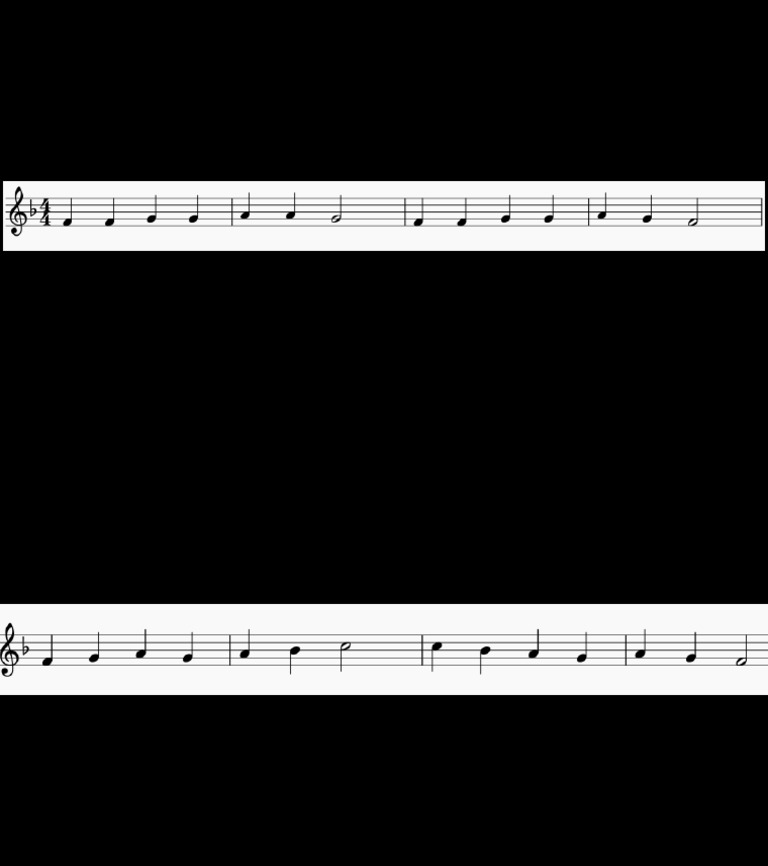 F Major Sight Singing | PDF