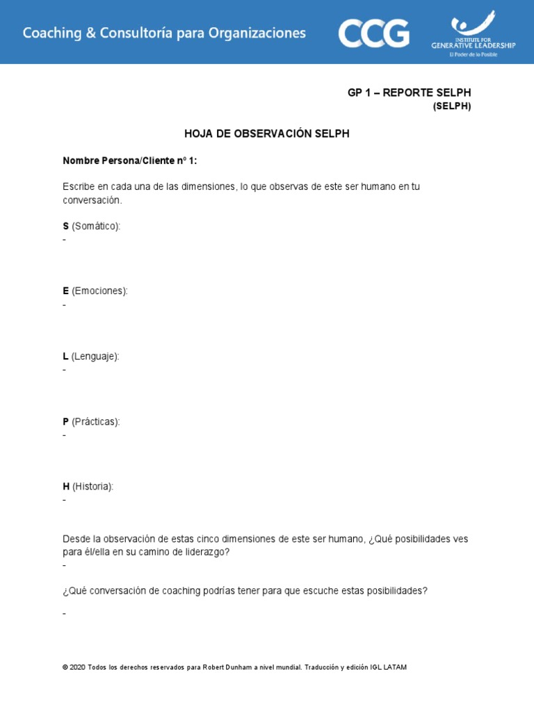 SELPH - ReporteSELPH - 20.05 | PDF