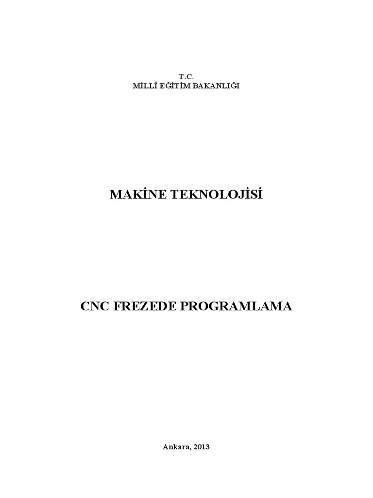 CNC Frezede Programlama | PDF