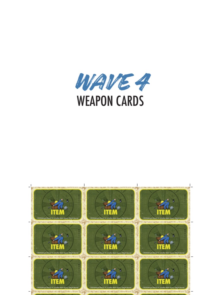 Weapons Cards v5 | PDF | Rifle | Shotgun