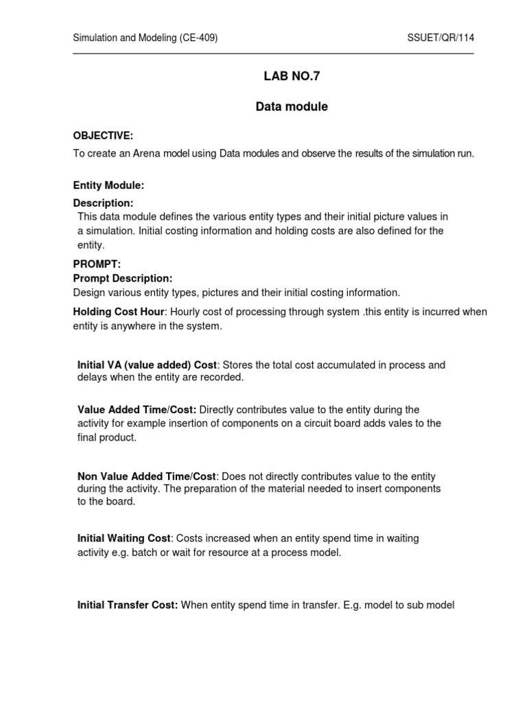 Lab No.7 Data Module | PDF | Computer Science | Computer Programming