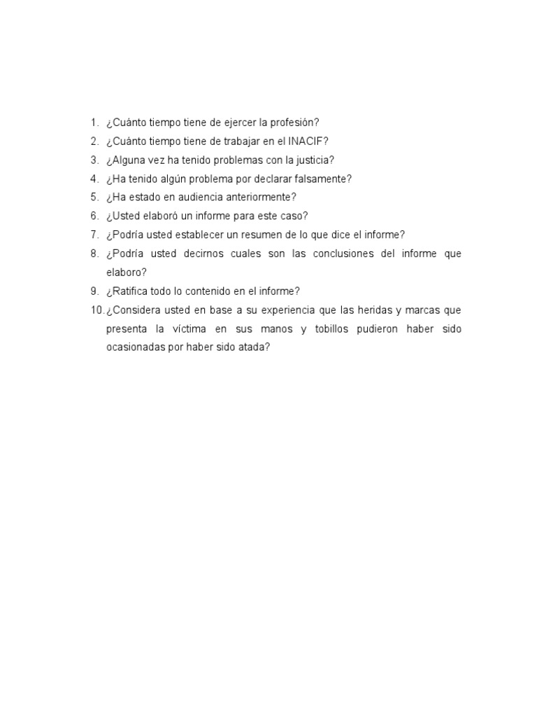 Preguntas de MP A Perito Inacif | PDF