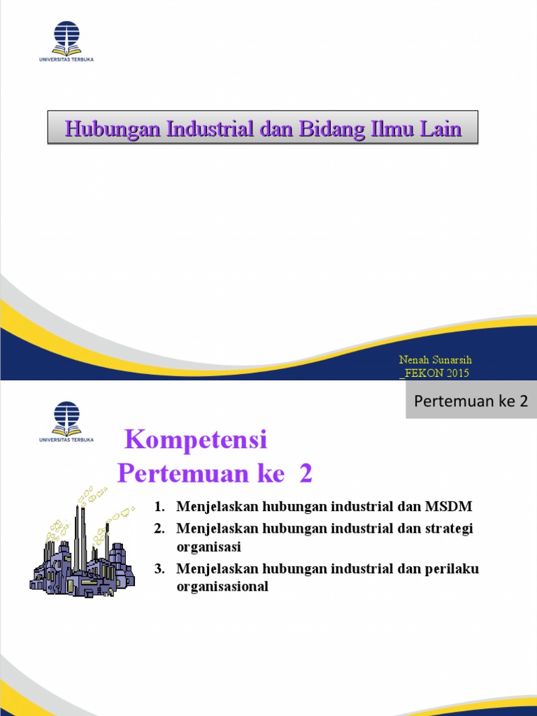 Hubungan Industrial - 2 | PDF | Karier & Perkembangan