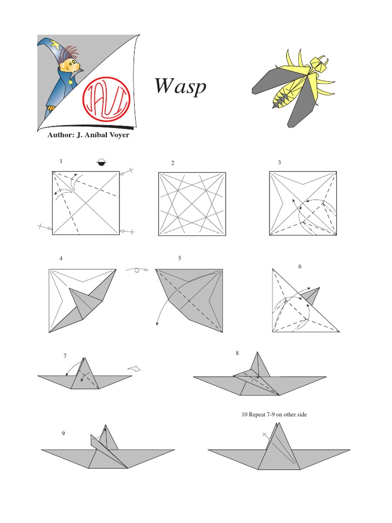 Origami Wasp Instructions | PDF