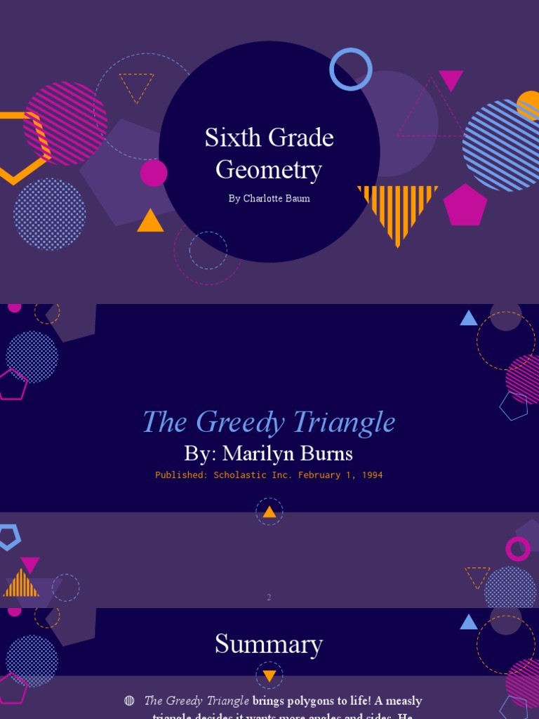 Sixth Grade Math Presentation | PDF | Triangle | Area