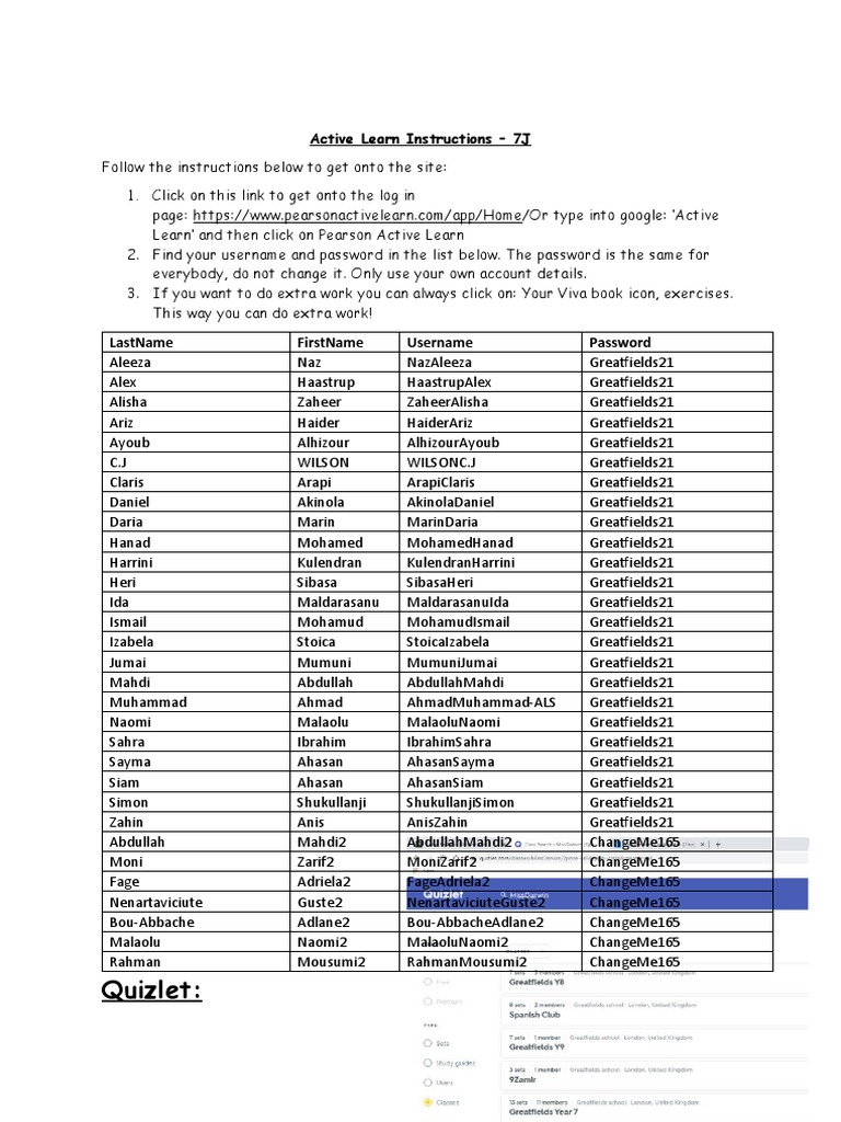 Active Learn Login Instructions and Additional Online Spanish Resources ...