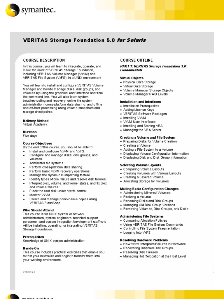 VERITAS Storage Foundation | PDF | File System | Booting