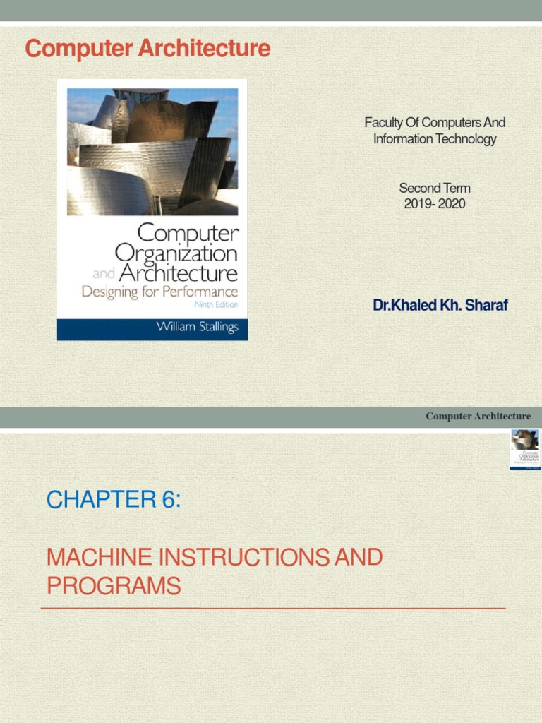 Machine Instructions in Computer Architecture | PDF | Input/Output ...