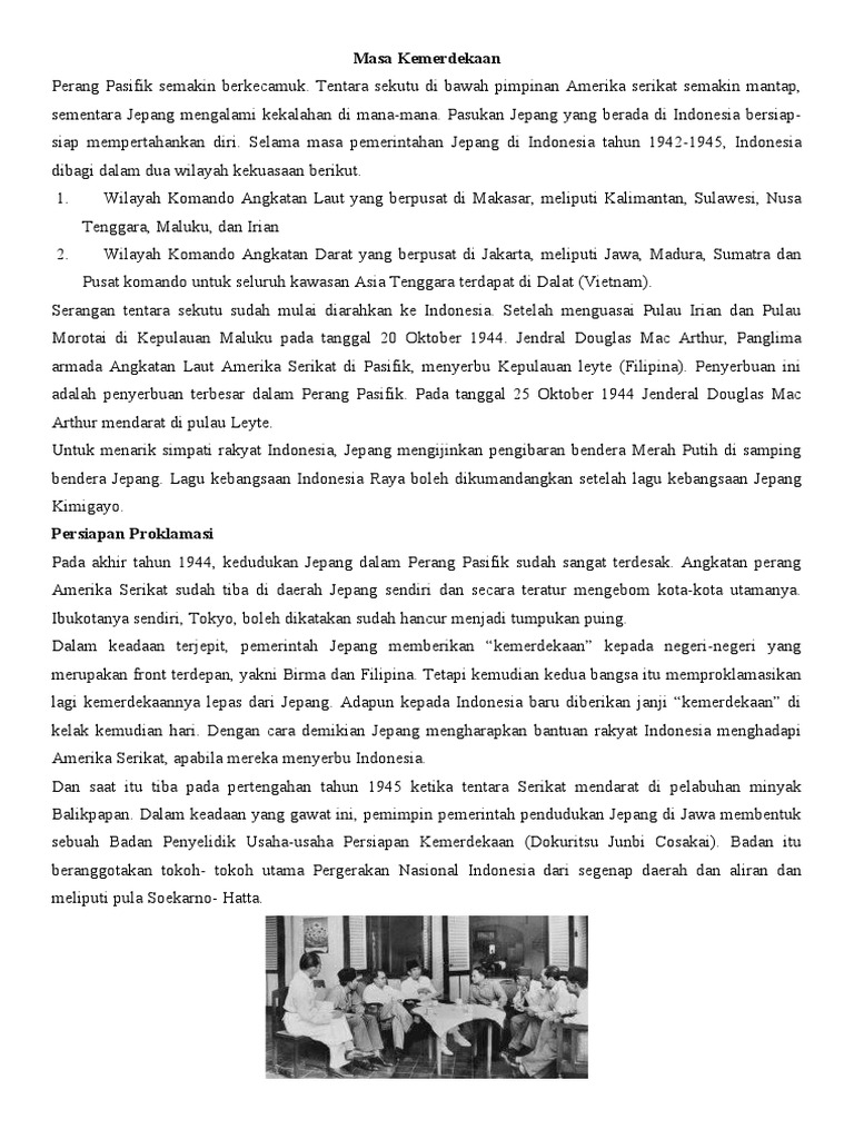 Proklamasi Kemerdekaan Indonesia 1945 | PDF | Politik