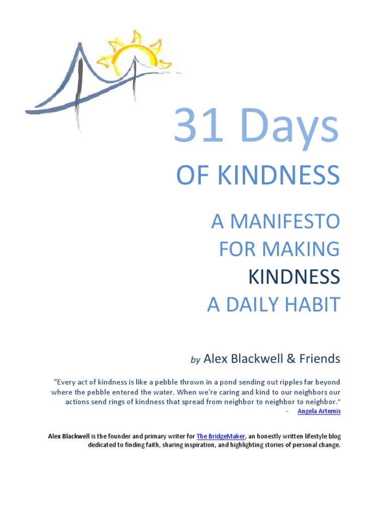 31 Days: OF Kindness | PDF | Blog
