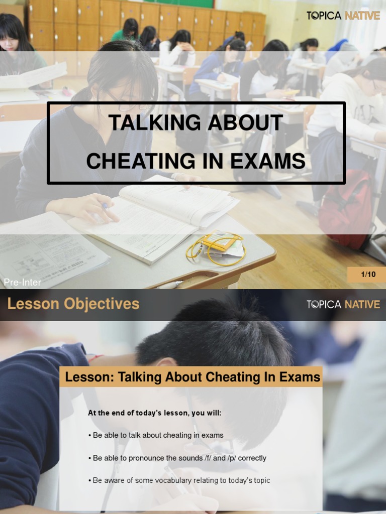 Talking About Cheating in Exams: Pre-Inter | PDF | Test (Assessment ...
