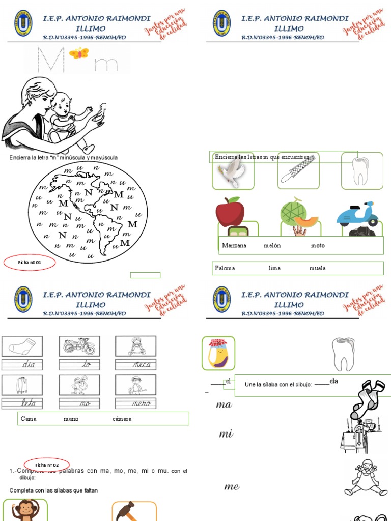Fichas de La Letram | PDF