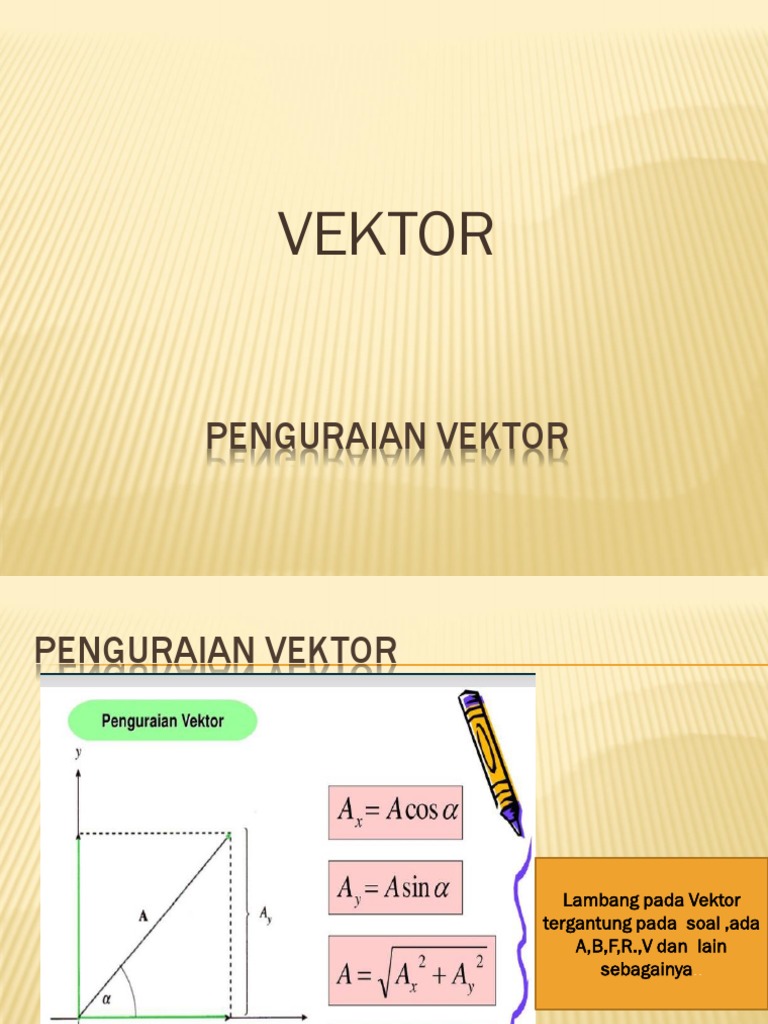 Penguraian Vektor | PDF