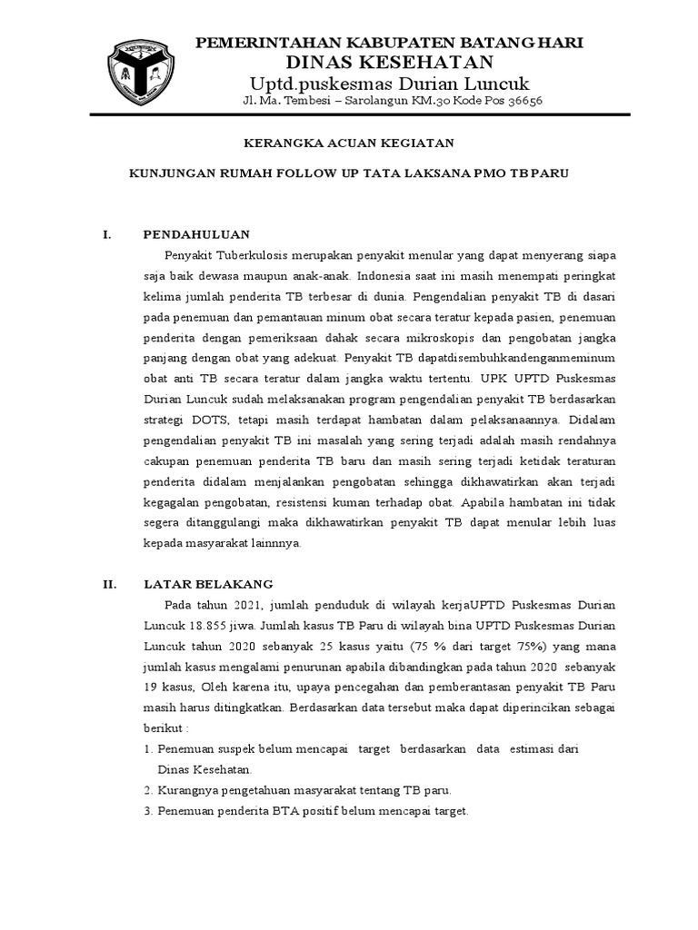 KAK-PMO-Tb-paru Oke | PDF