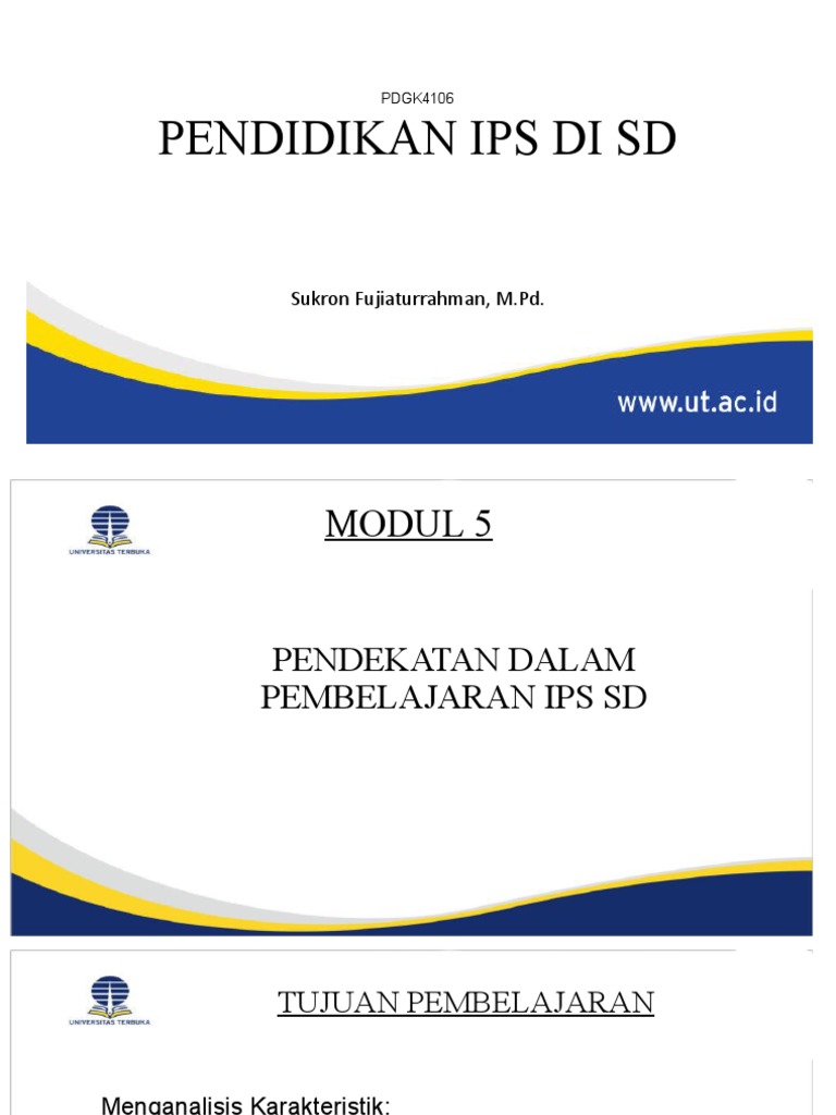 Pendidikan IPS SD Modul 5 Dan 6 | PDF