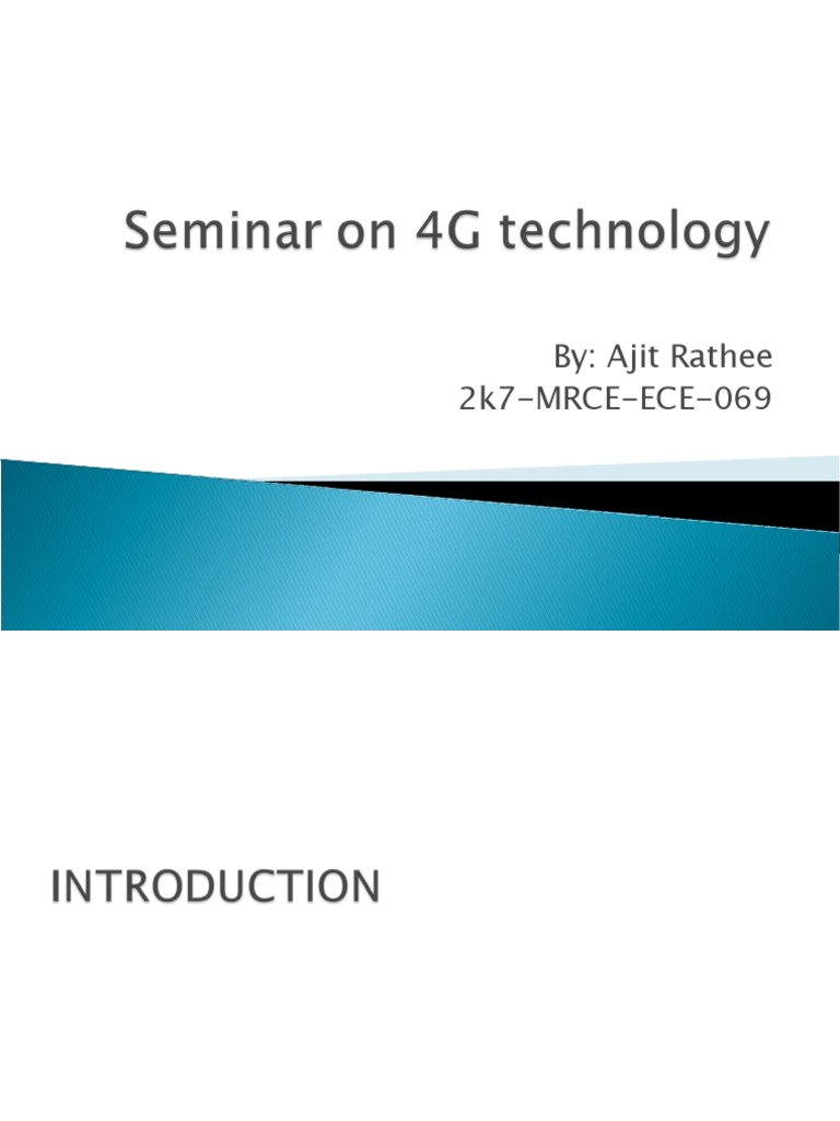 Evolution of 4G Technology Overview | PDF | Computer Network | 4 G