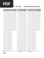 TOEFL Answer Sheet PDF | PDF