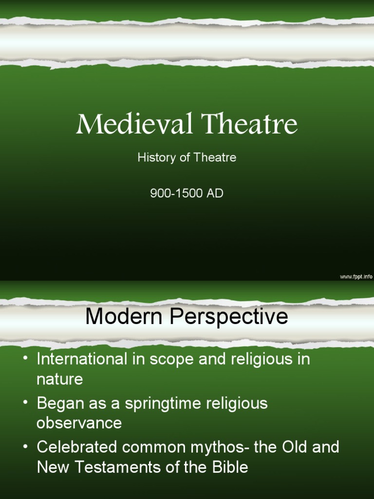 Medieval Theatre: History of Theatre 900-1500 AD | PDF | Actor | Theatre