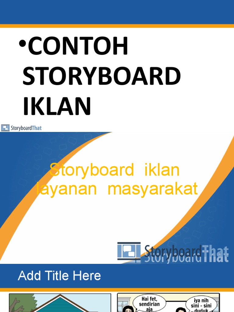 Storyboard Iklan Layanan Masyarakat | PDF