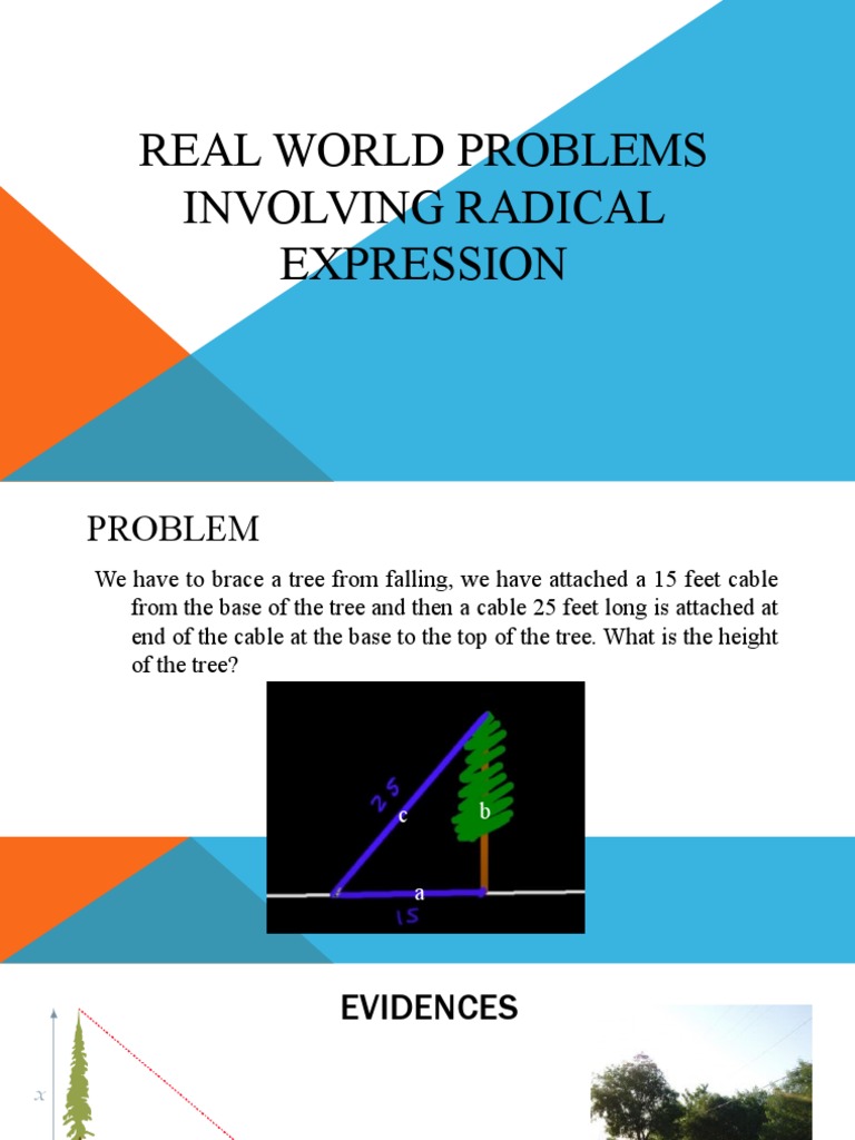 Real World Problems Involving Radical Expression | PDF