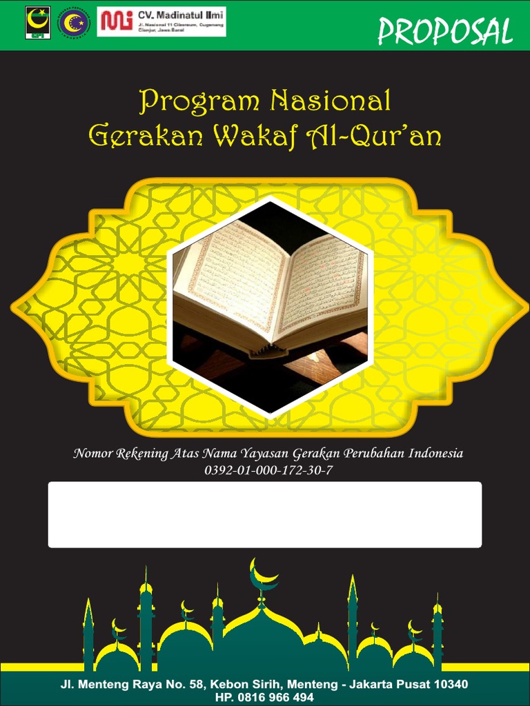 Proposal Wakaf Al Quran | PDF