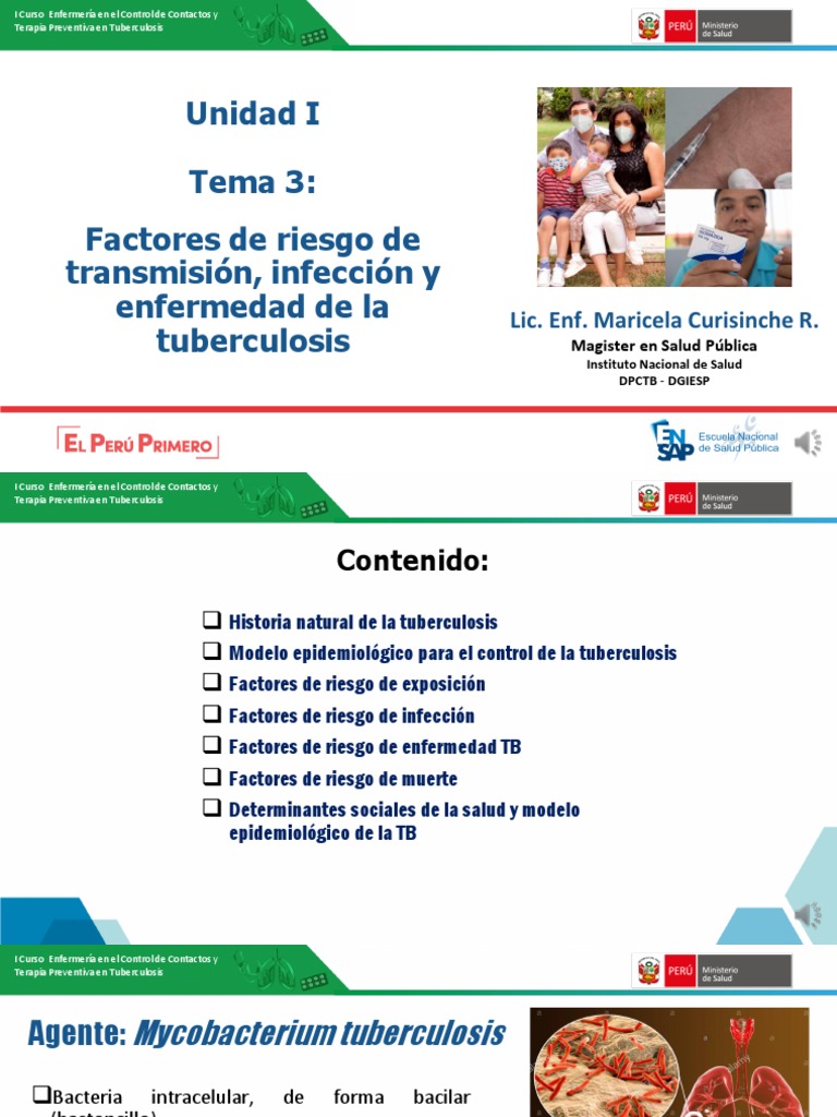 Tema 3-Factores de Riesgo de Transmisión, Infección y Enfermedad de La ...