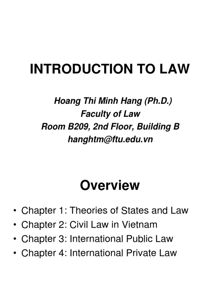 Introduction To Law Chapter 1 | PDF | Burden Of Proof (Law) | U.S. State