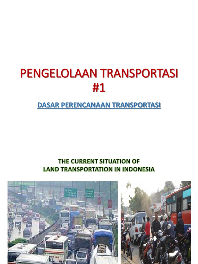 Pengantar Transportasi - Materi 03 | PDF