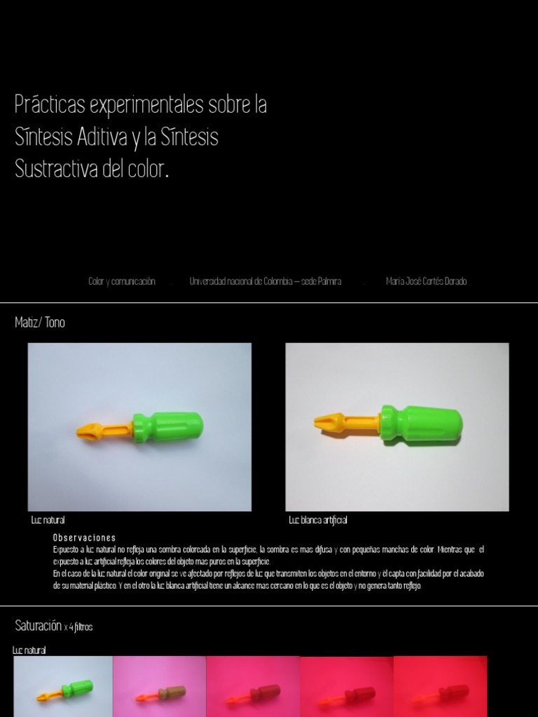 Practicas - Color Sintesis Aditiva y Sintesis Sustractiva | PDF | Azul ...