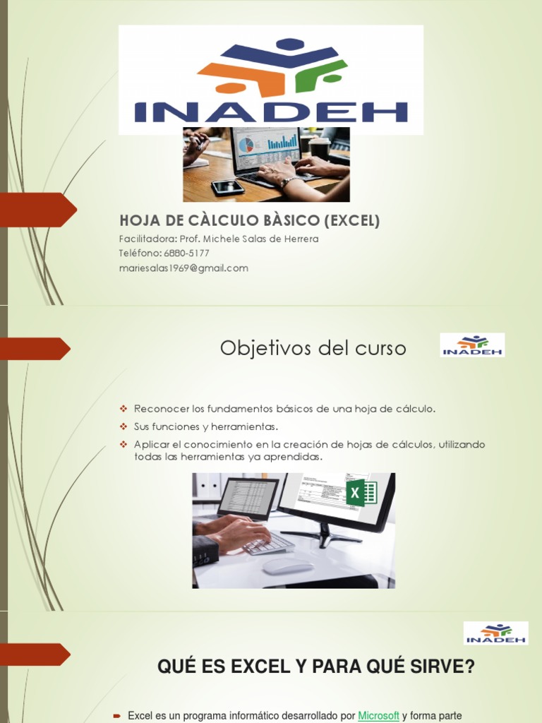 Clase # 1 - Excel | PDF | Microsoft Excel | Hoja de cálculo