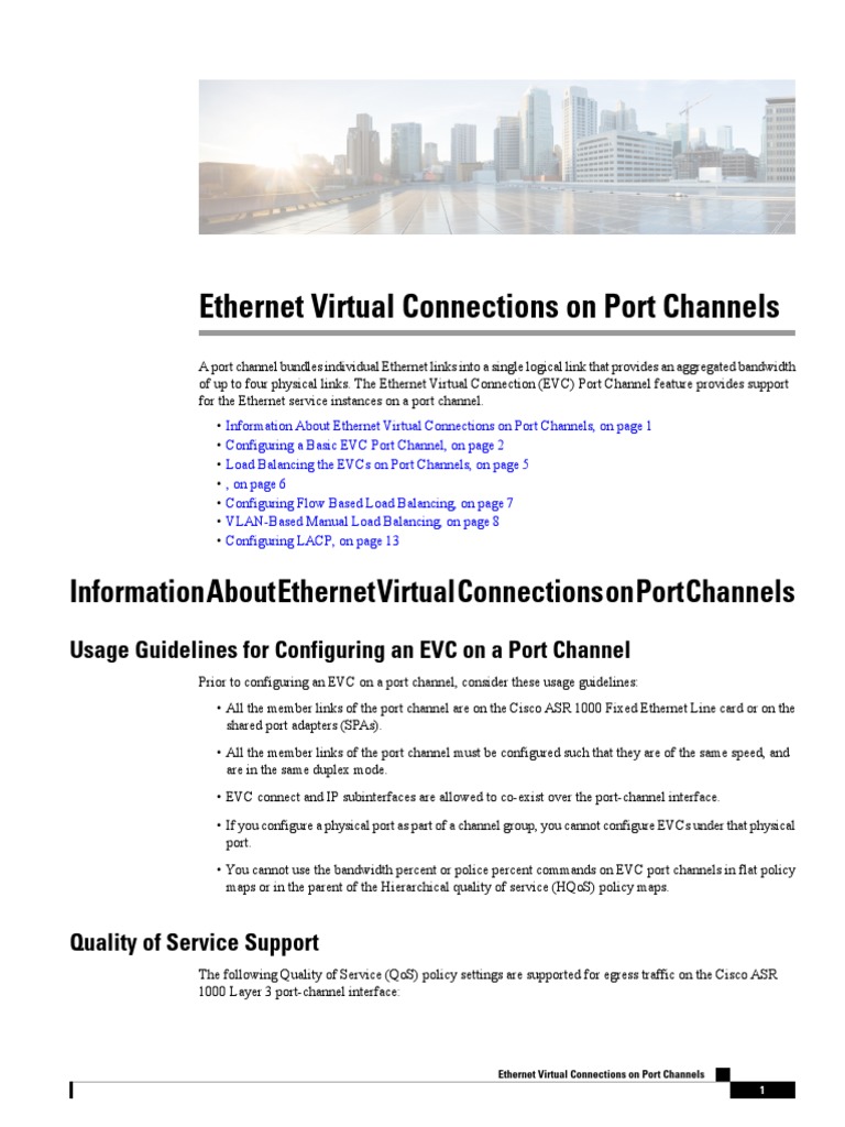 Evc Port Chann Asr | PDF | Load Balancing (Computing) | Router (Computing)