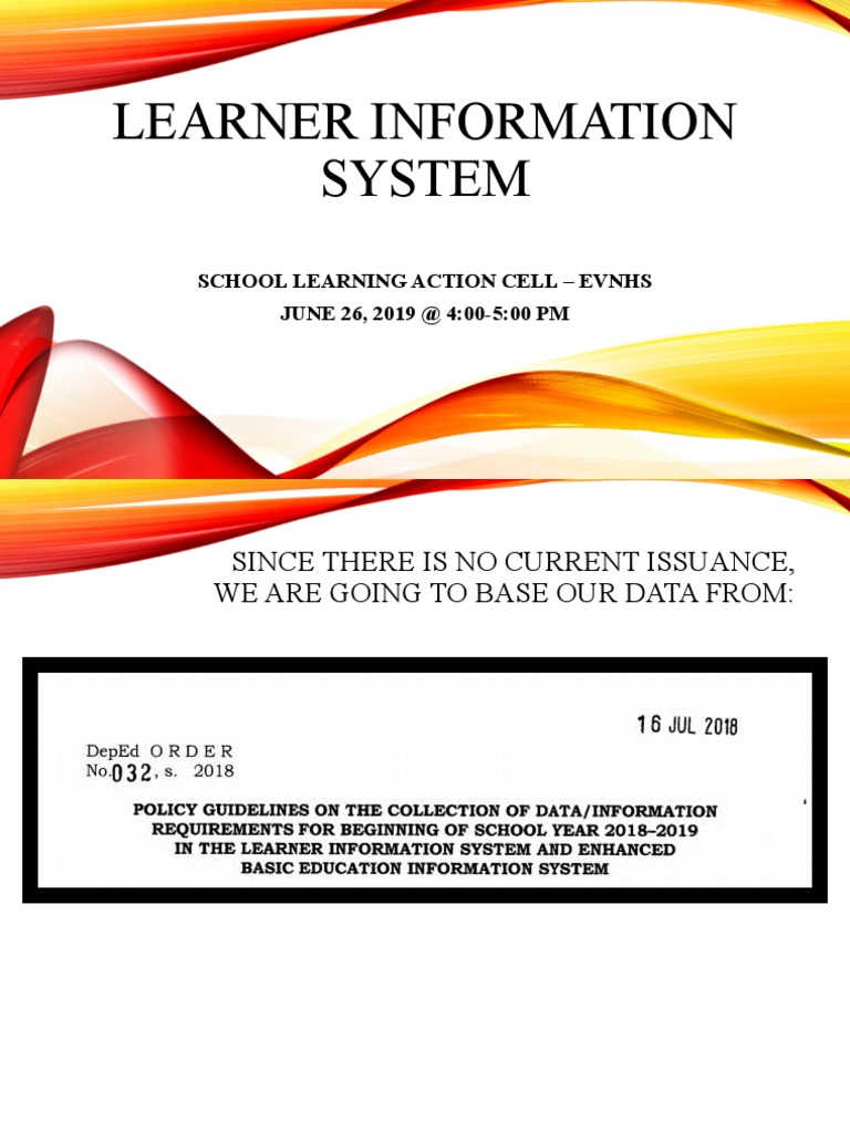 Learner Information System - Lac Session | PDF