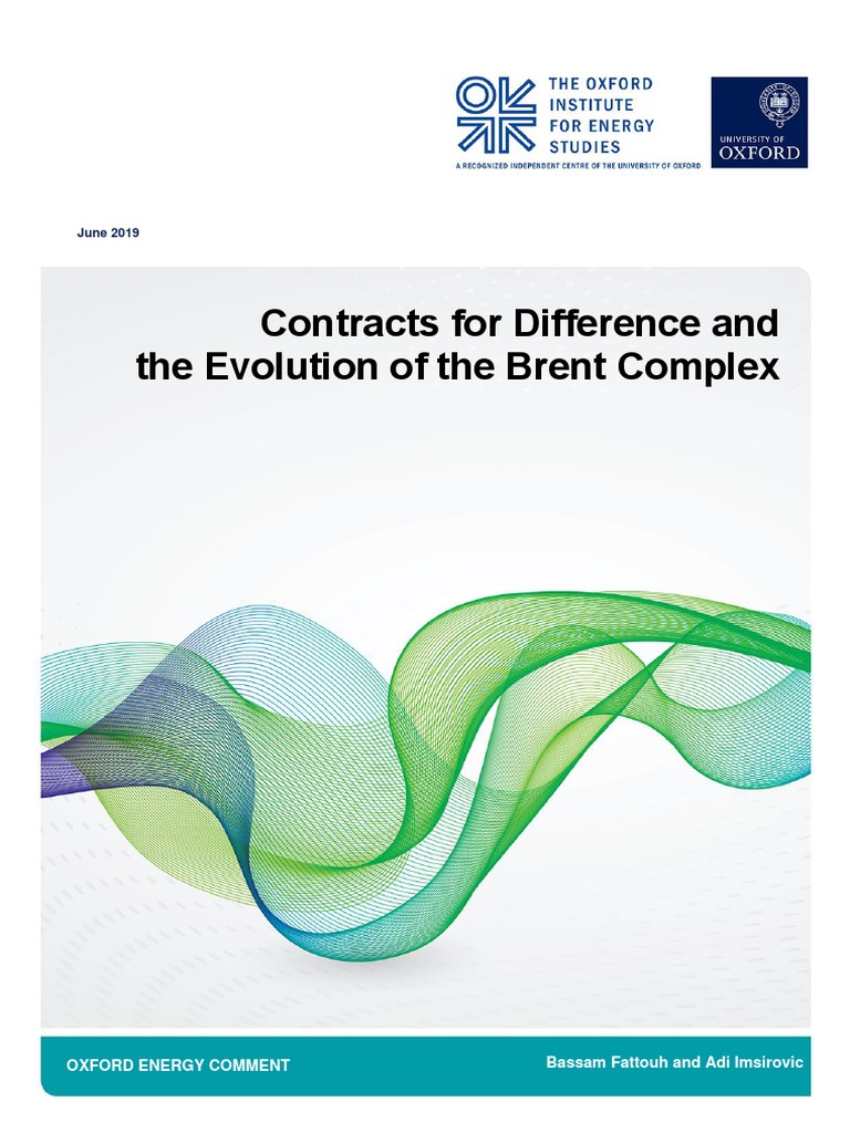 Contracts For Difference and The Evolution of The Brent Complex | PDF ...