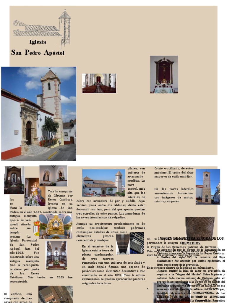 Triptico Iglesia Cartama | PDF | Iglesia (edificio) | Religión y creencia