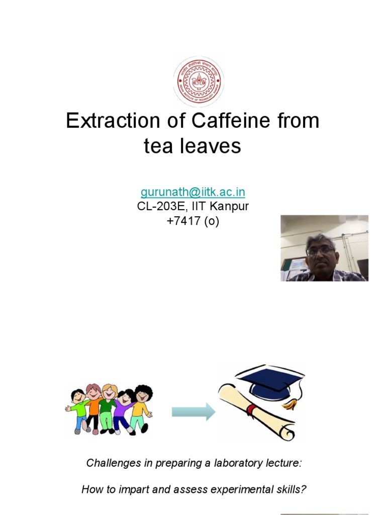 Extraction of Caffeine From Tea Leaves | PDF | Caffeine | Solvent