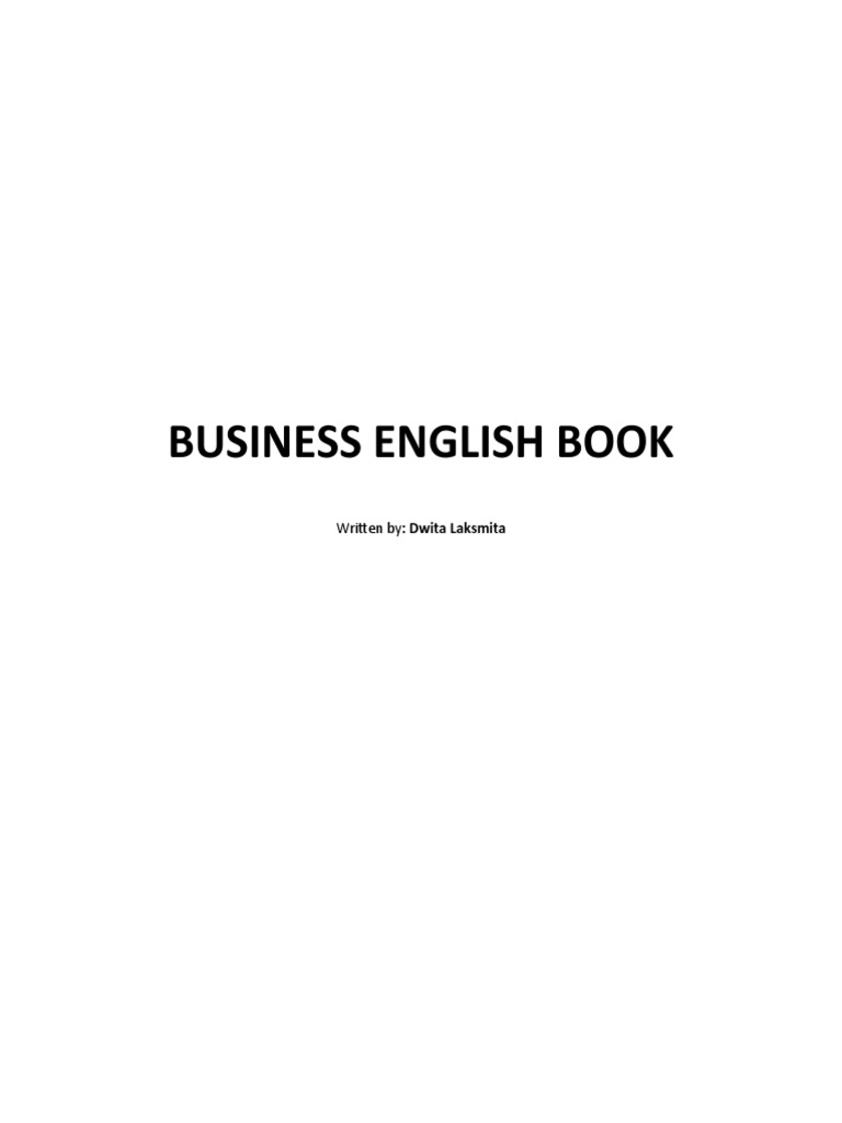 Business English Book | PDF | Adverb | English Language
