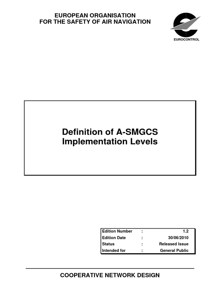 A-SMGCS Implementation Levels Defined | PDF | Airport | Air Traffic Control