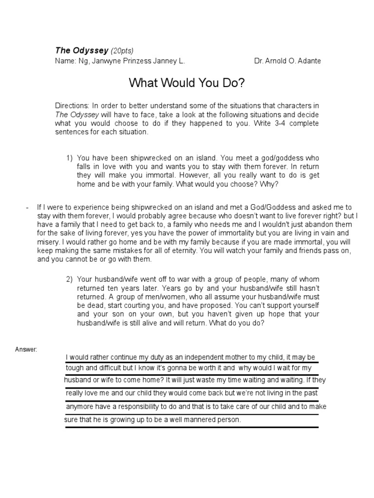 FIN Act 2 - Odyssey | PDF