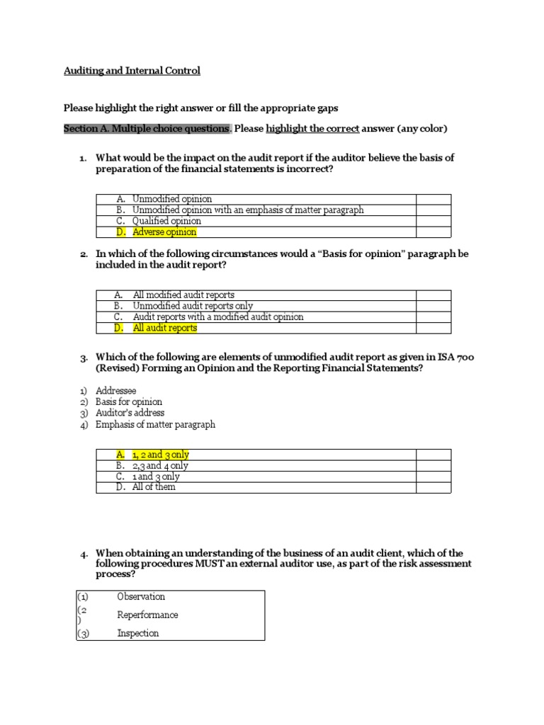 Auditing Internal Controls | PDF | Auditor's Report | Going Concern