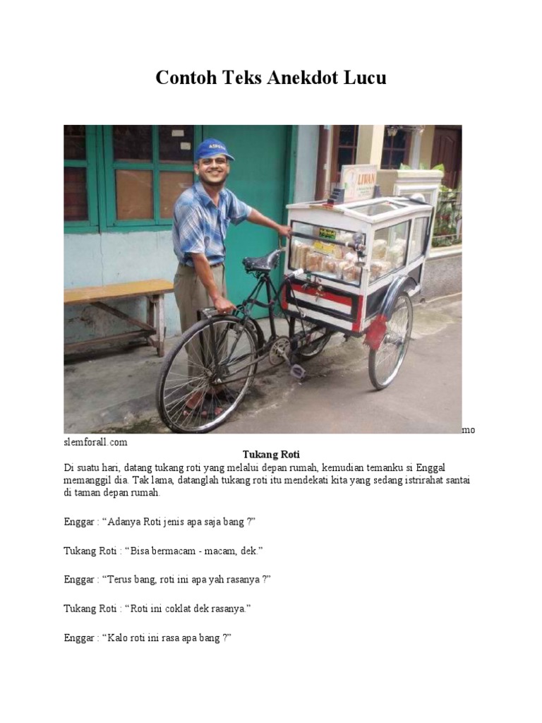 Contoh Teks Anekdot Lucu | PDF