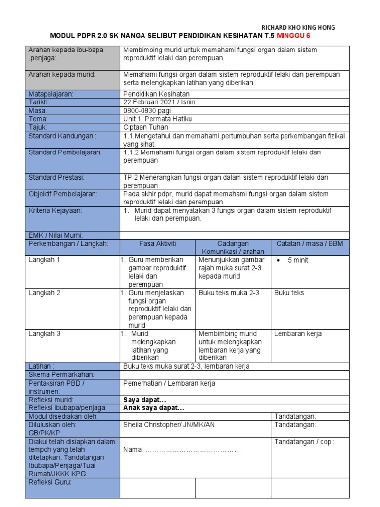PK T.5 Isnin M6 | PDF
