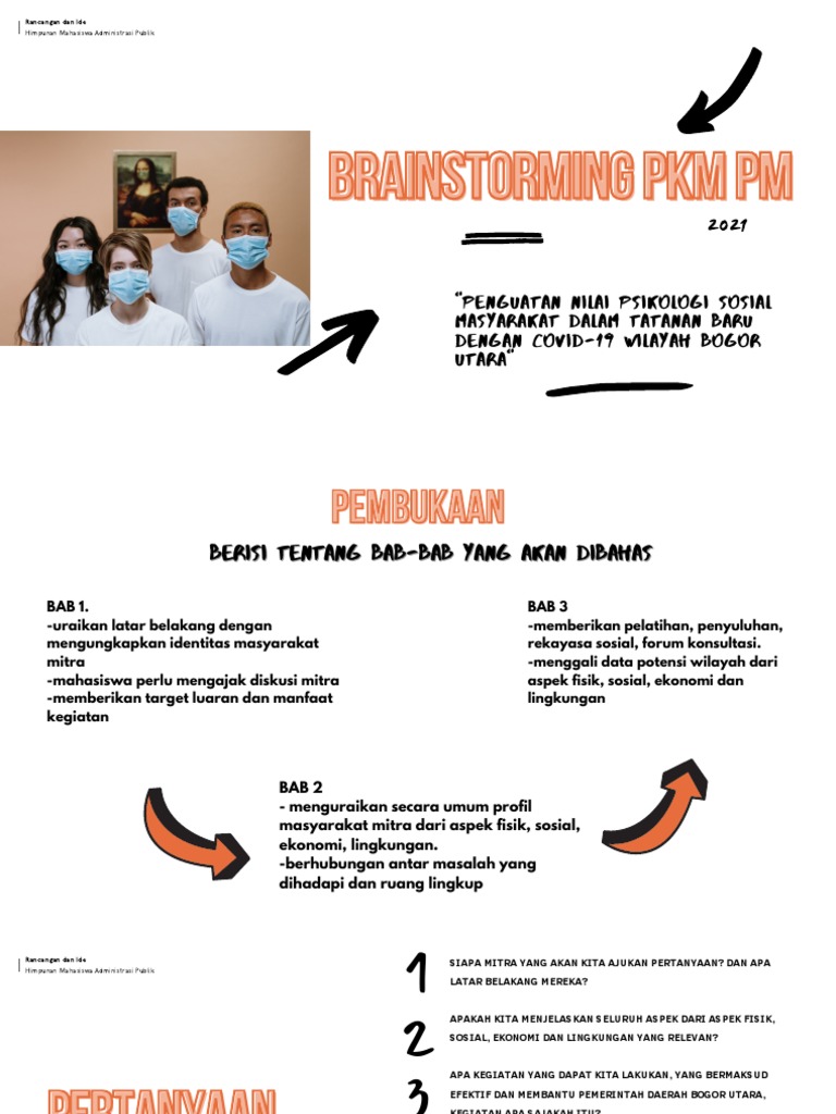 Brainstorming/presentasi PKM | PDF | Karier & Perkembangan | Ilmu Sosial