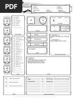 REIGN Character Sheet Fillable | PDF