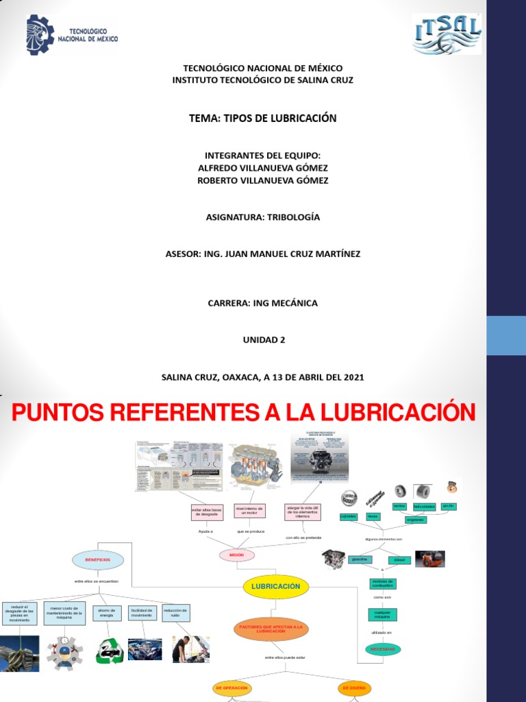 Exposición de Tipos de Lubricacion | PDF | Lubricación | Lubricante