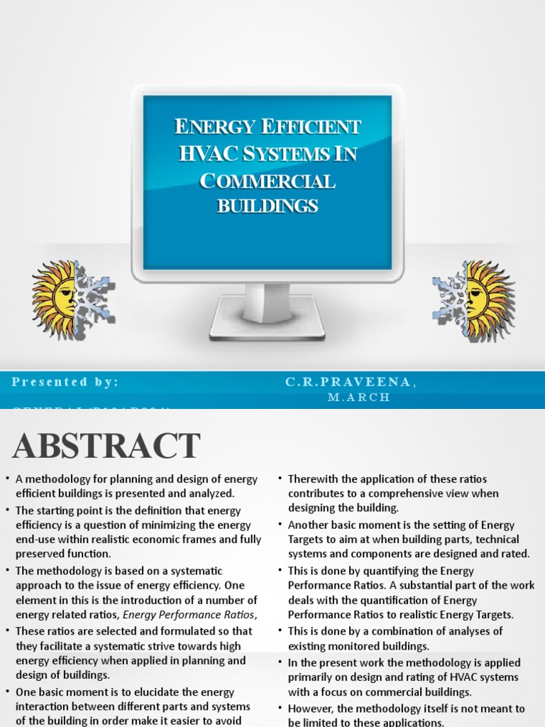 Energy Efficient Hvac System | PDF | Efficient Energy Use | Design